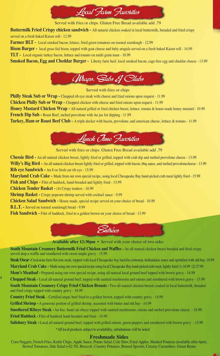 Willy's Kitchen and Catering Breakfast Lunch Dinner Glen Burnie, Maryland